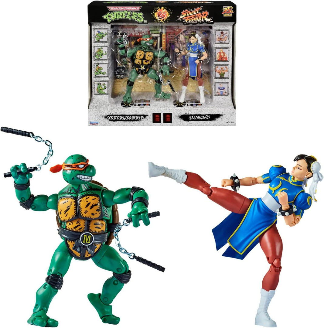 TMNT Michelangelo Vs SF Chun-Li Action Figures - 6'' — Cosmic Duck